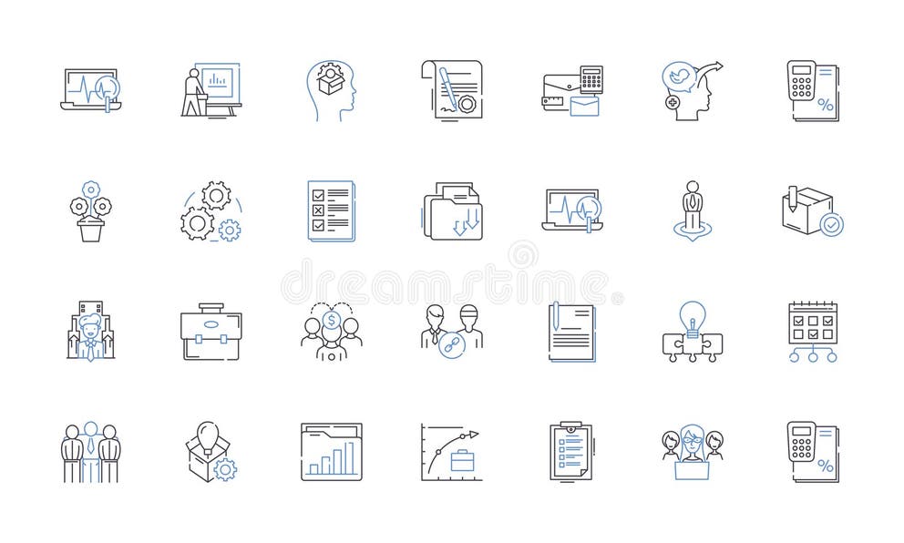 Decision Science Line Icons Collection. Analytics, Data, Optimization ...
