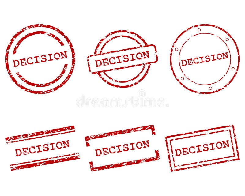 Decision stamps stock vector. Illustration of sticker - 160732859