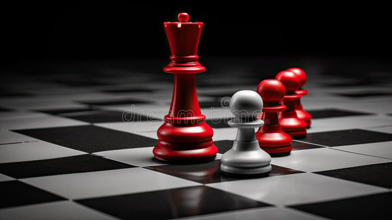 Decision Strategy Red and Grey Stock Illustration - Illustration of ...