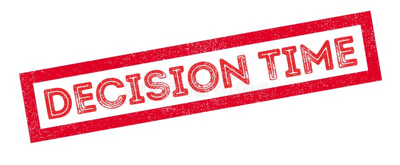 Decision time stock illustration. Illustration of making - 6917036