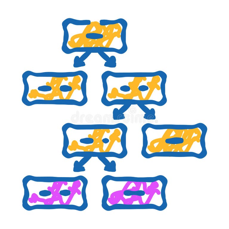 Decision Tree Algorithm Icon Doodle Illustration Stock Vector ...