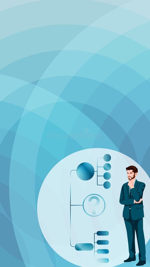 Decision Tree Diagram. Flat. Vertical Template Stock Vector ...