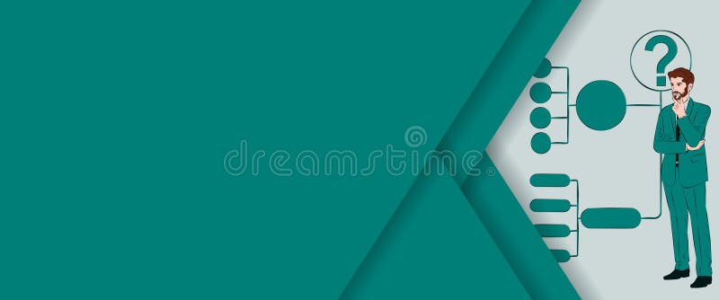 Decision Tree Diagram. Male. Outline Stock Vector - Illustration of ...