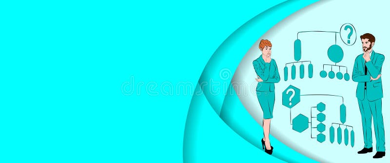 Decision Tree Diagram. Outline. Template Stock Vector - Illustration of ...