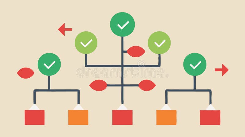 DecisionMaking Tree a Branching Tree Diagram Showing Different Paths ...