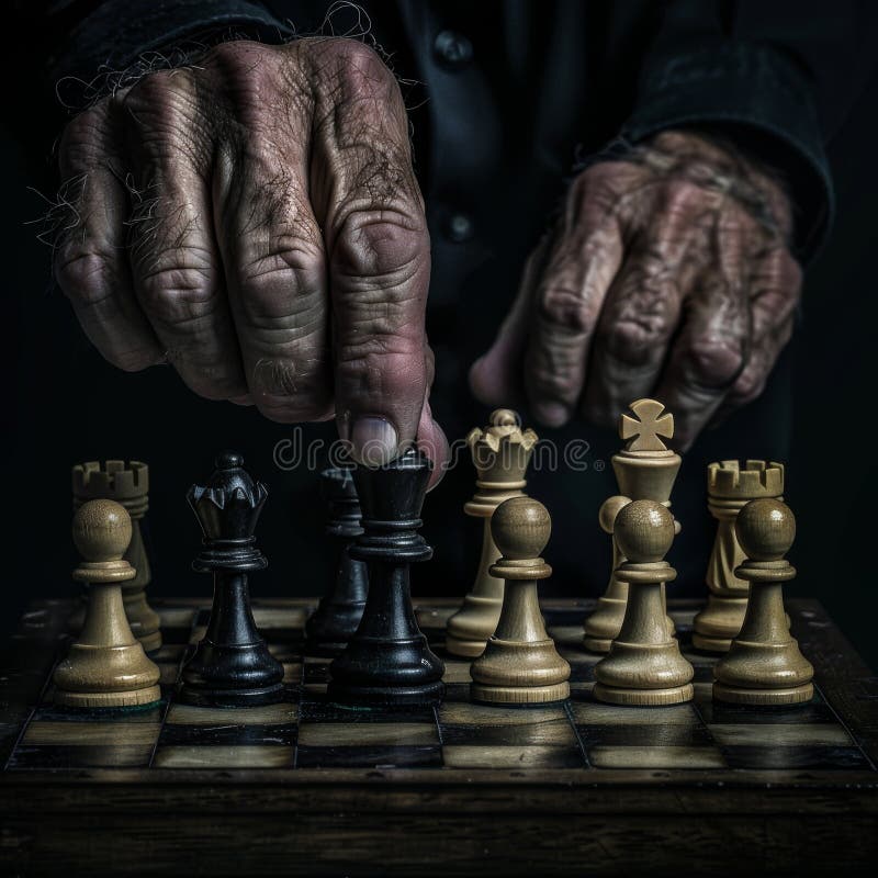 Decisive Chess Move in Play Stock Image - Image of planning, challenge ...