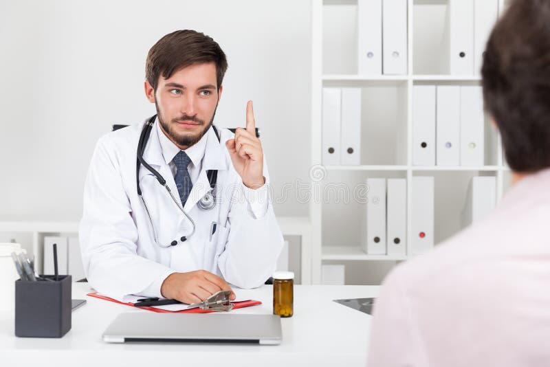 Decisive doctor stock photo. Image of office, opinion - 76451776