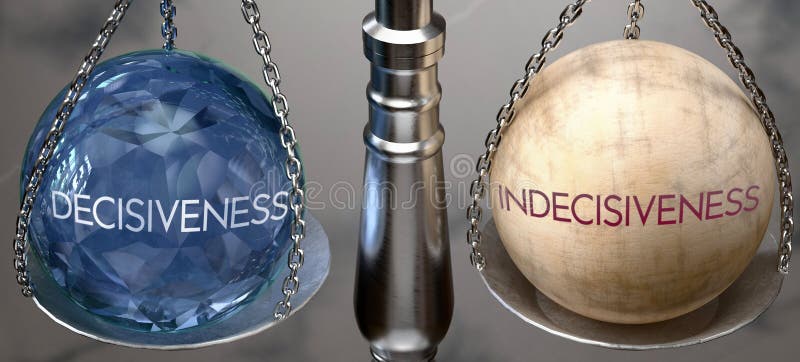 Decisiveness or Indecisiveness - Weighing Two Choices, Available ...