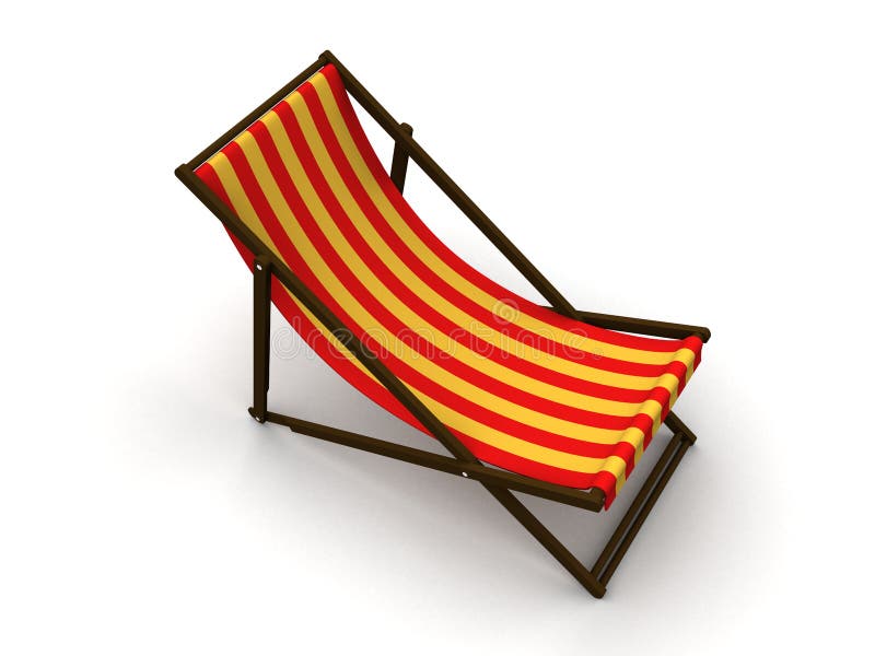 Deck chair stock illustration. Illustration of recreational - 6804763