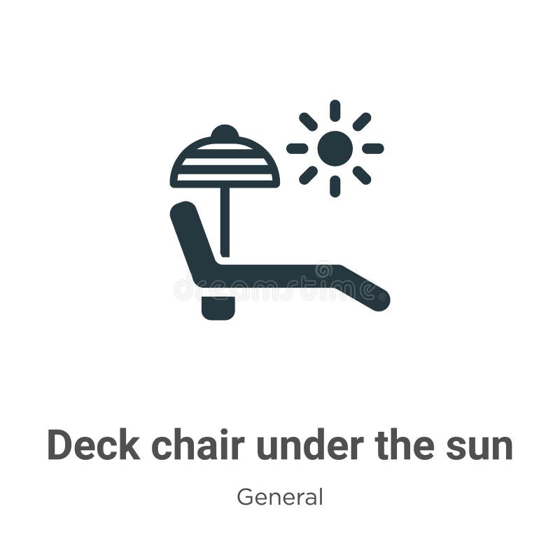 Deck Chair Under the Sun Icon in Filled, Thin Line, Outline and Stroke ...