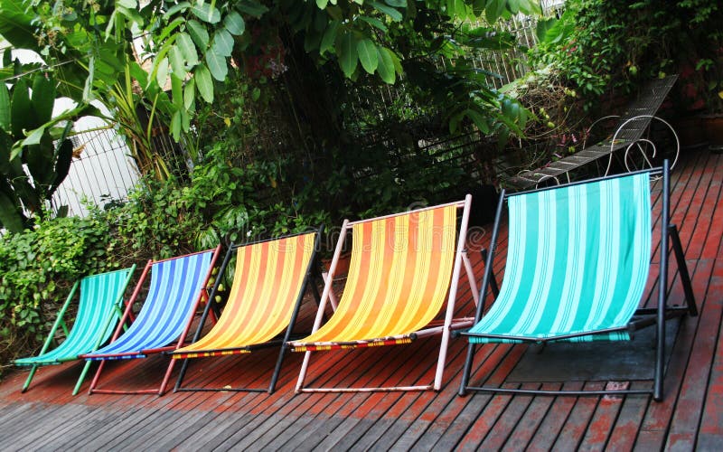 Deck chairs stock image. Image of house, outdoors, chair - 2495269