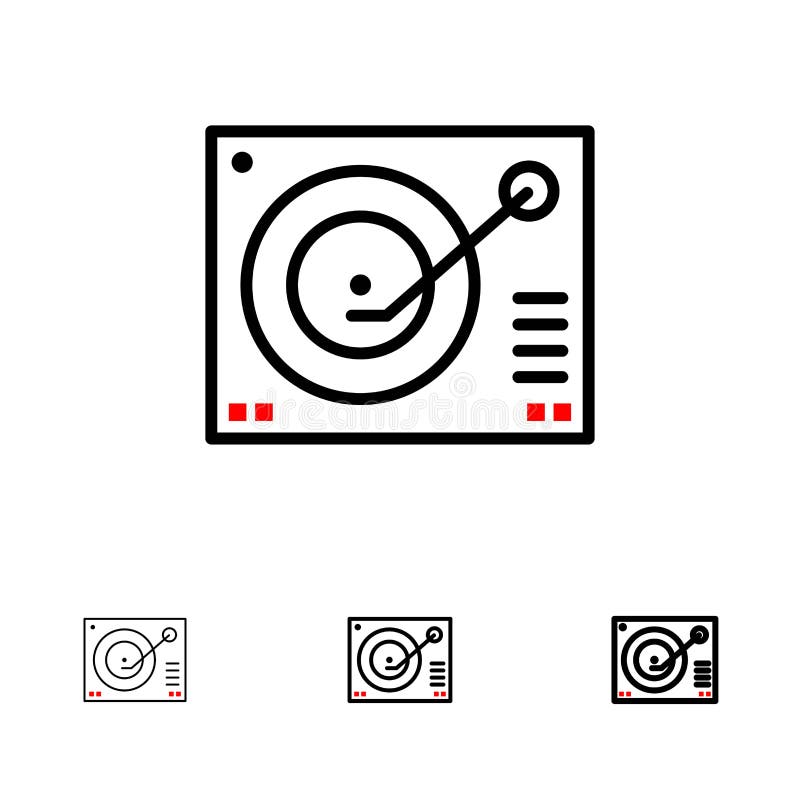 Phonograph Player Vector Isolated on White Illustration Stock Vector ...