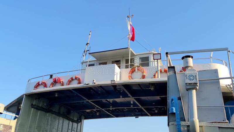 Deck of a Ferry Crossing Over the Volga River in Kazan, Russia Stock ...