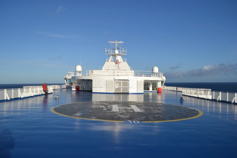 Deck of a ferry stock image. Image of place, transportation - 36812213