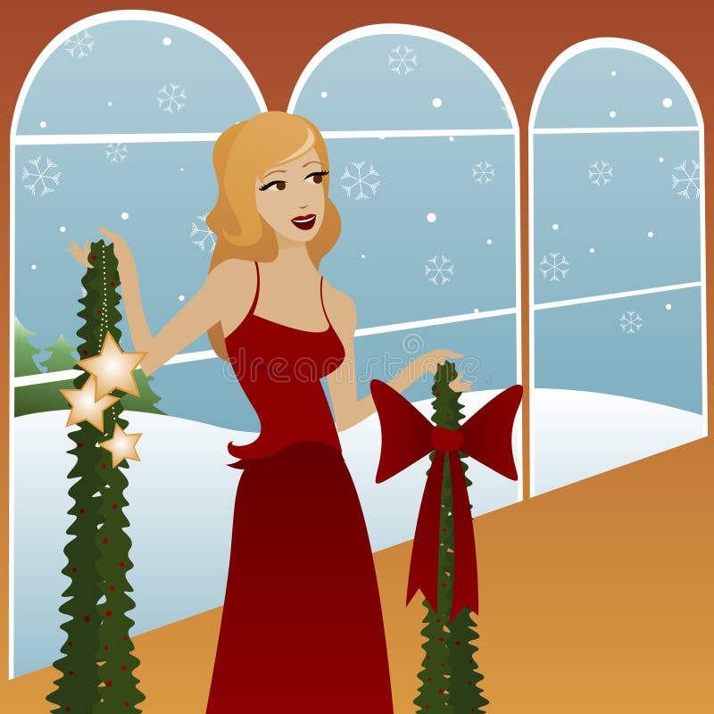 Deck the Halls stock illustration. Illustration of enjoy - 819719