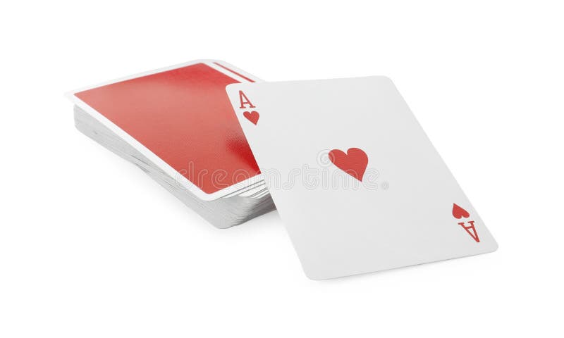 Deck of Playing Cards on White Background Stock Photo - Image of color ...