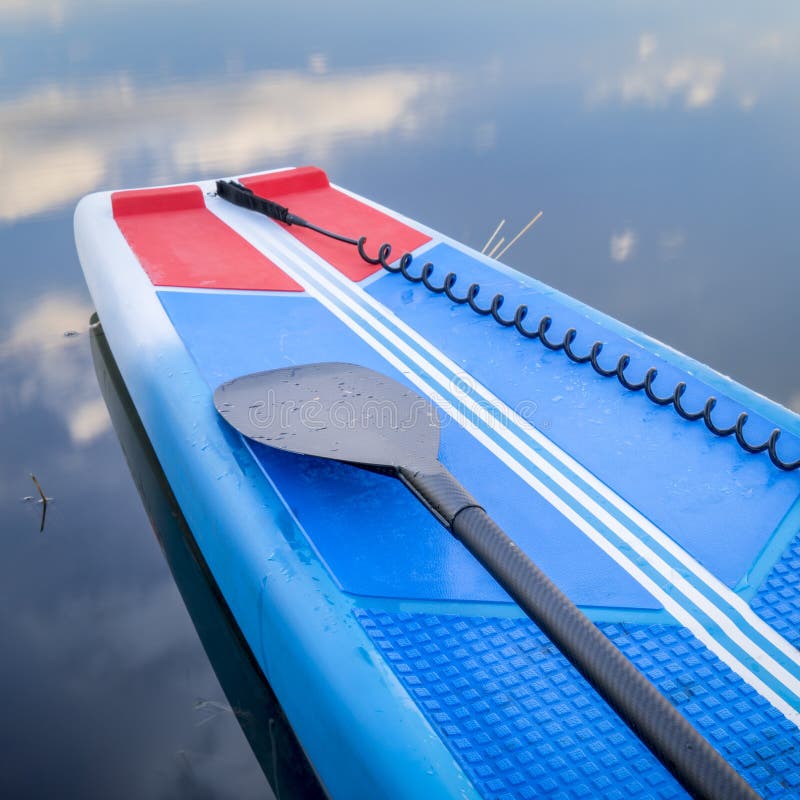 Deck of a Racing Stand Up Paddleboard Stock Photo - Image of collins ...