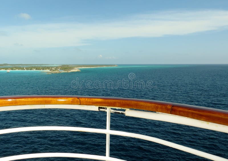 Deck and Rail on a Cruise Ship Stock Image - Image of journey, ship ...