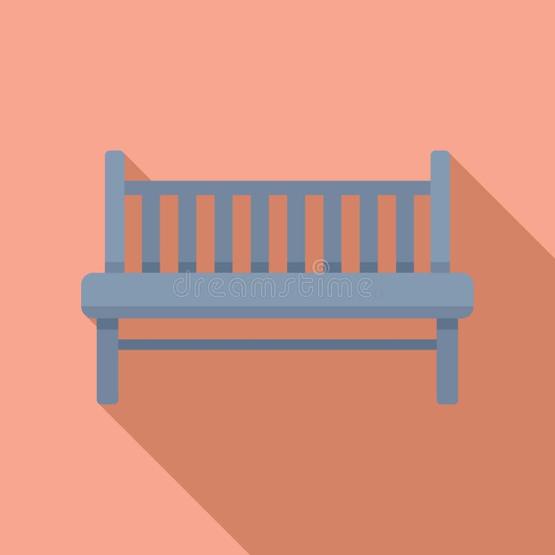 Deck Sofa Wood Icon Flat Vector. Plan Above Stock Illustration ...