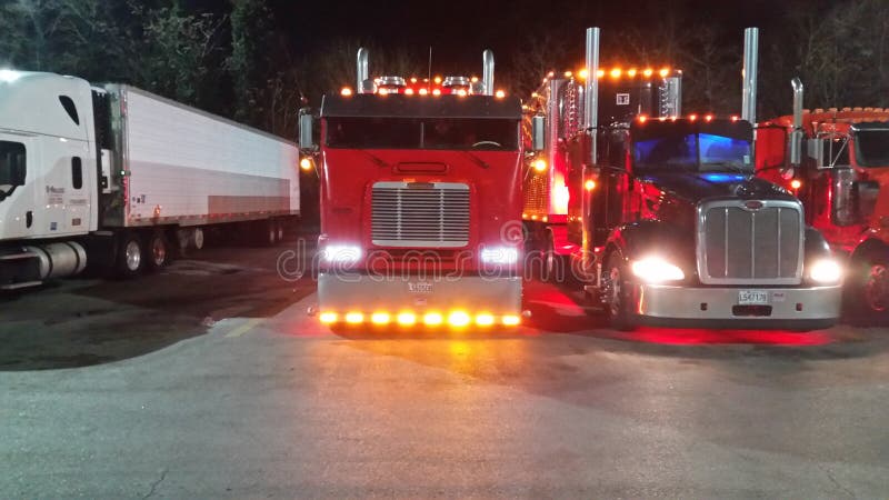 Decked out cab over truck editorial image. Image of truck - 66982000