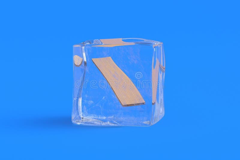 Decking board in ice cube stock image. Image of accessories - 359562729