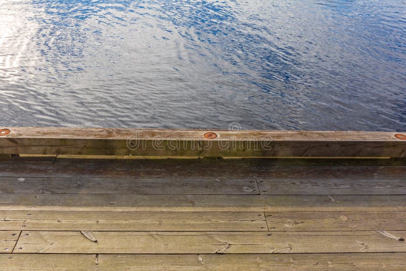 Decking Water Edge stock image. Image of decking, outdoor - 194679107