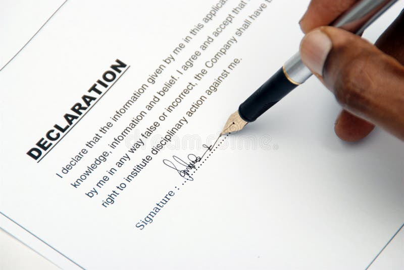 Declaration stock photo. Image of deal, condition, agreement - 18898234