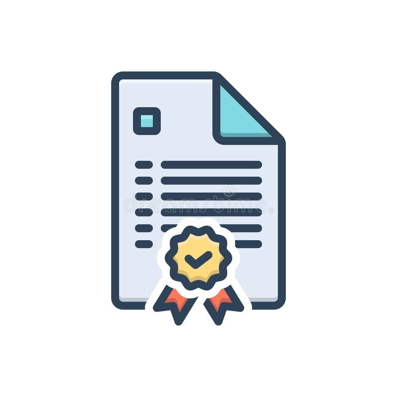 Color Illustration Icon for Declaration, Announcement and Proclamation ...