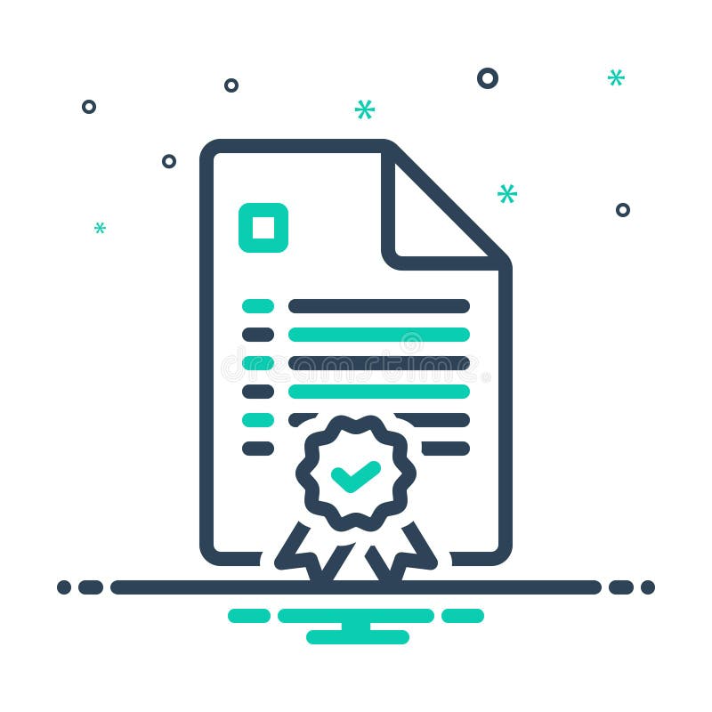 Mix Icon for Declaration, Announcement and Proclamation Stock ...