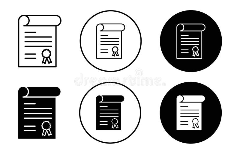 Declaration Icon Outline Flat Icon Stock Vector - Illustration of file ...