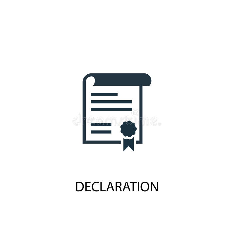 Declarations Icon In Trendy Design Style. Declarations Icon Isolated On White Background ...