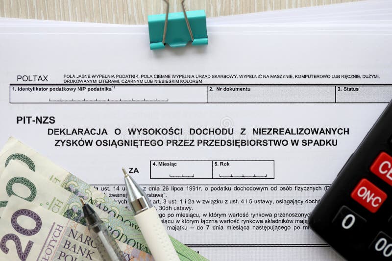 Declaration of the Amount of Earned Income or Incurred Loss, PIT-36 ...