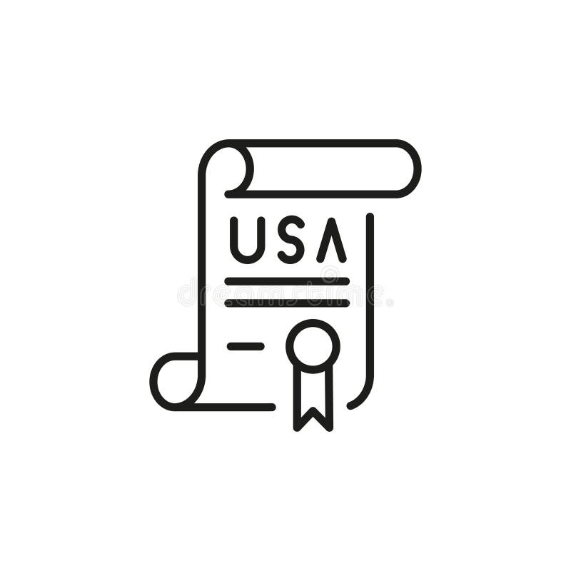 Declaration of Independence Icon Stock Illustration - Illustration of ...