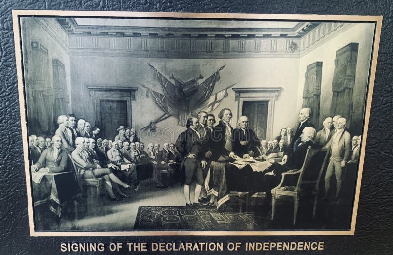 Declaration of Independence Signing Editorial Stock Image - Image of ...