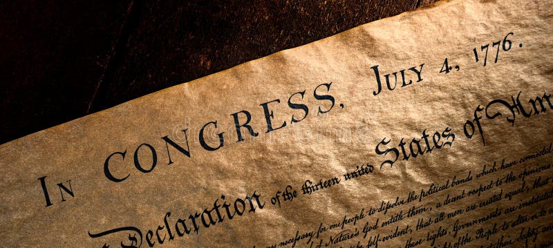 The Declaration of Independence for the United Staes of America, July ...