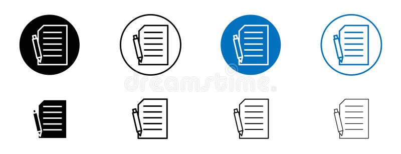Declarations icon vector stock illustration. Illustration of signature ...
