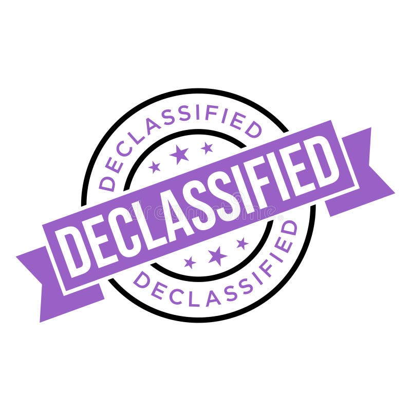 Declassified Letter Rubber Stamp Vector Design Template Stock ...