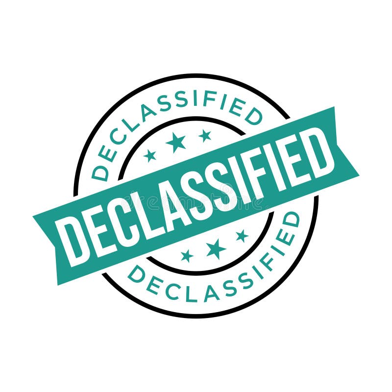 Declassified Letter Rubber Stamp Vector Design Template Stock ...