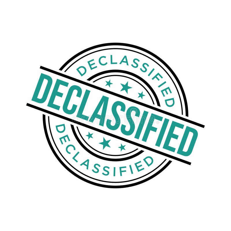Declassified Letter Rubber Stamp Vector Design Template Stock ...