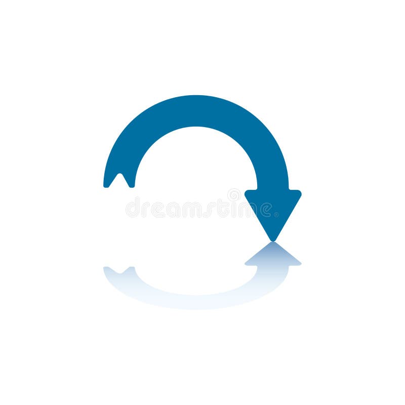 Decline Arrow stock vector. Illustration of fall, right - 6005982