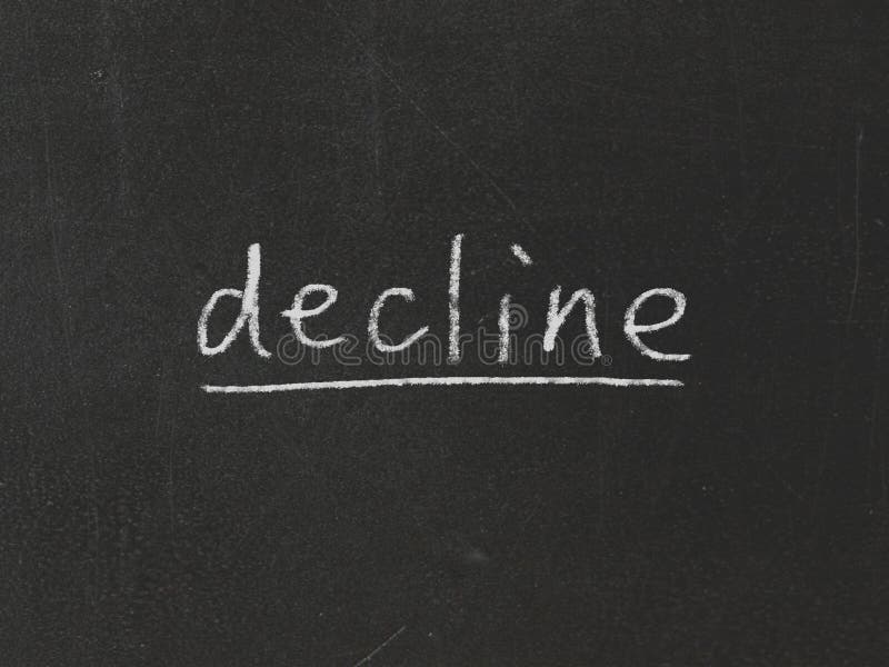 Decline concept word stock image. Image of word, education - 341067167