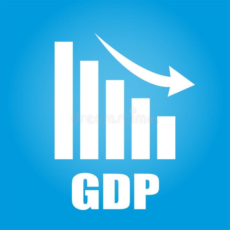 Decline and Decrease of GDP - Failure and Breakdown of Economy Stock ...