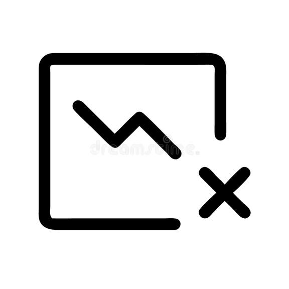 Decline icon stock illustration. Illustration of unapproved - 381149989