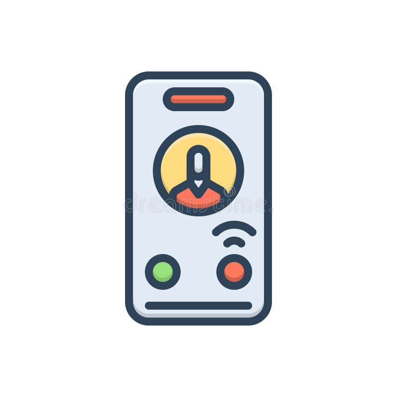 Color Illustration Icon for Decline, Reject and Call Stock Vector ...