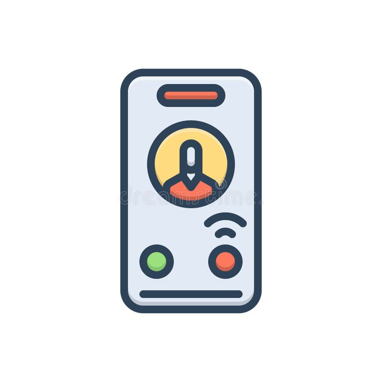 Color Illustration Icon for Decline, Reject and Call Stock Vector ...