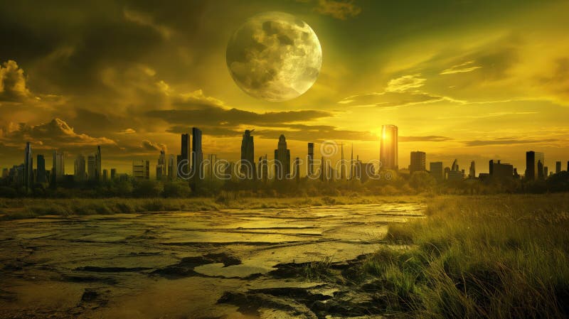 The Decline of Modern Civilization Stock Image - Image of mountain ...