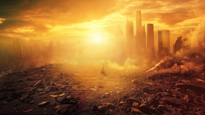 The Decline of Modern Civilization Stock Image - Image of industrial ...
