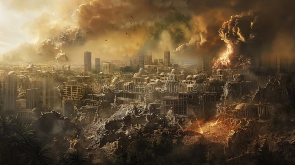 The Decline of Modern Civilization Stock Image - Image of pile, decline ...