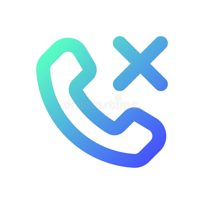 Decline Phone Call Pixel Perfect Gradient Linear Ui Icon Stock Vector ... Decline Phone Call Pixel Perfect Gradient Linear Ui Icon Stock Vector ...