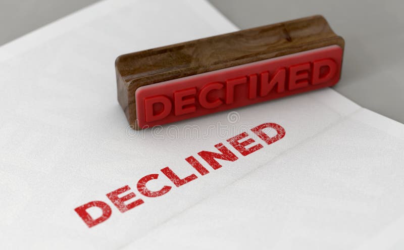 Declined Stamp and Form stock illustration. Illustration of declined ...